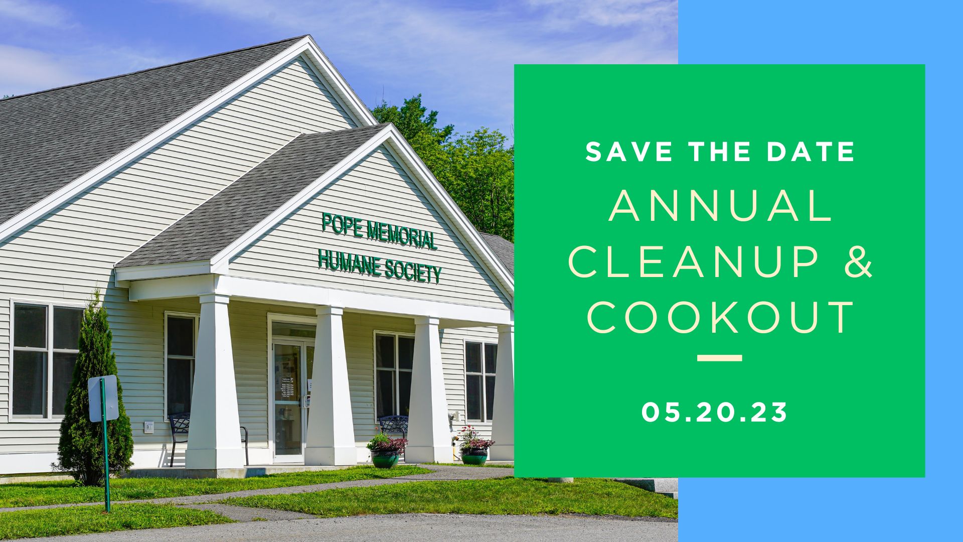 Annual Cleanup and Cookout | Pope Memorial Humane Society
