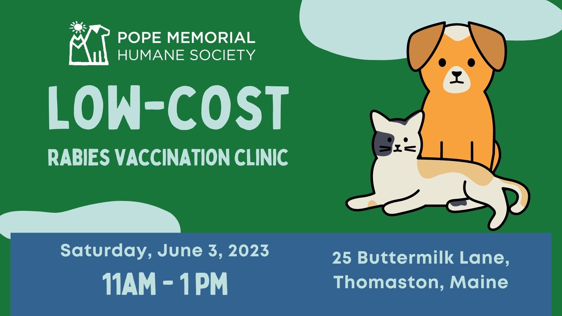 Low-Cost Rabies Vaccination Clinic | Pope Memorial Humane Society