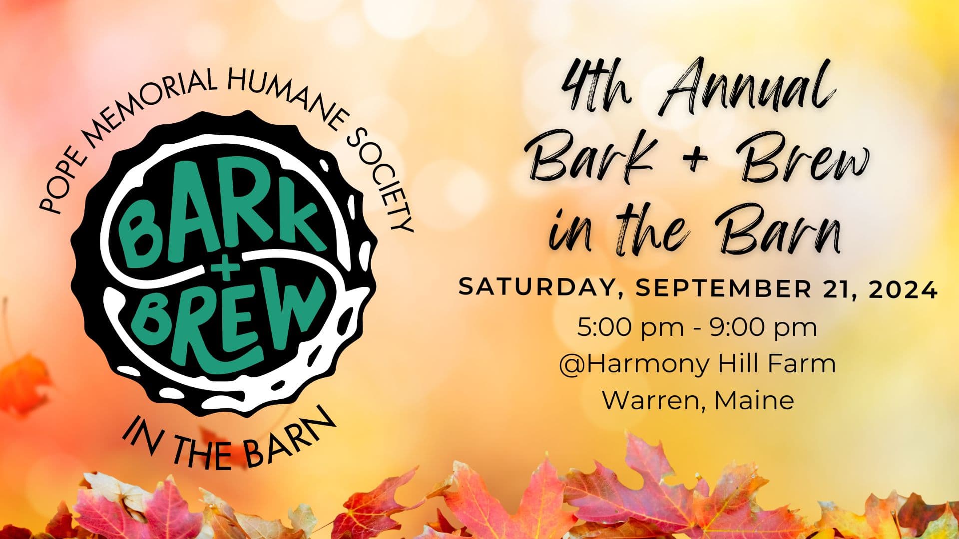 4th Annual Bark + Brew in the Barn | Pope Memorial Humane Society