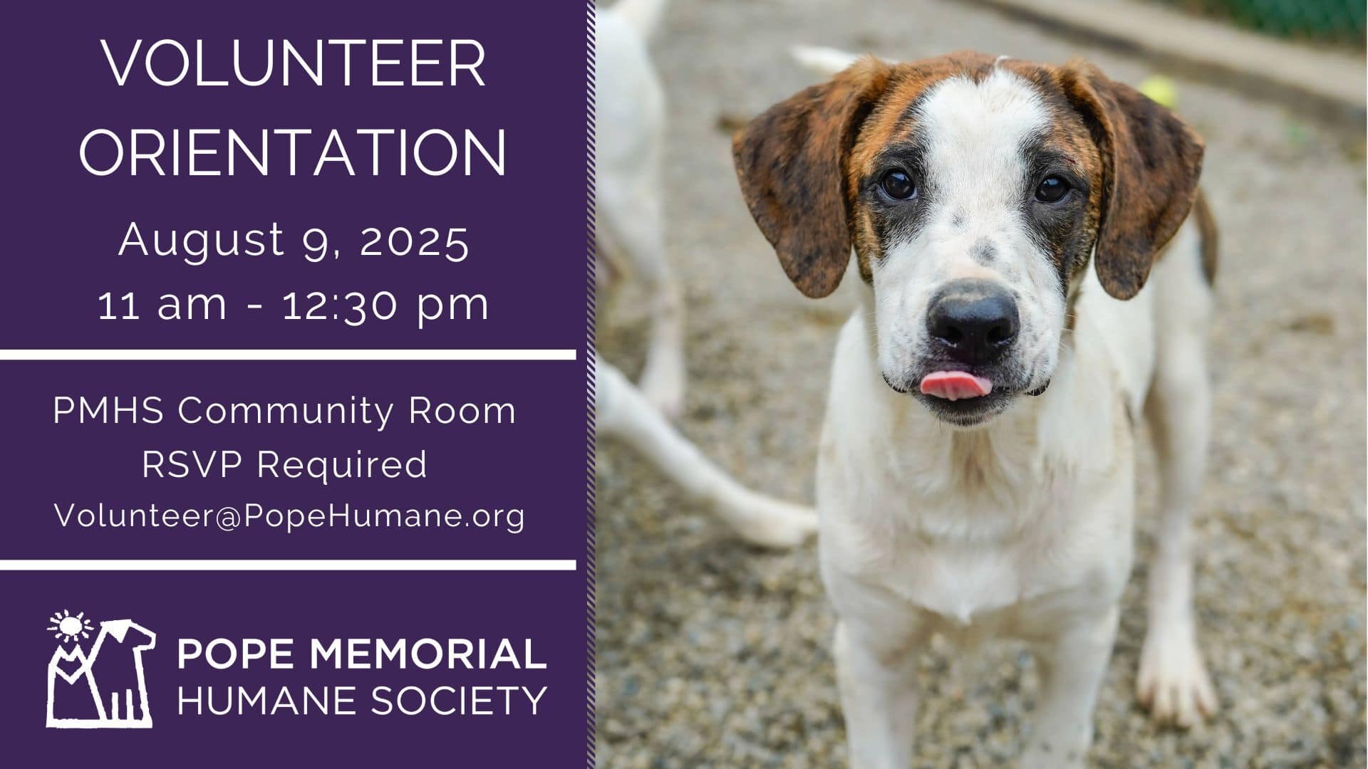 Become a Volunteer! Attend the PMHS August Orientation | Pope Memorial ...